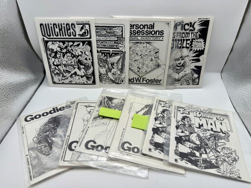 RARE Lot of 10 Jabberwocky Graphix ADULT Mini Comics 1980-1990 Goodies ...