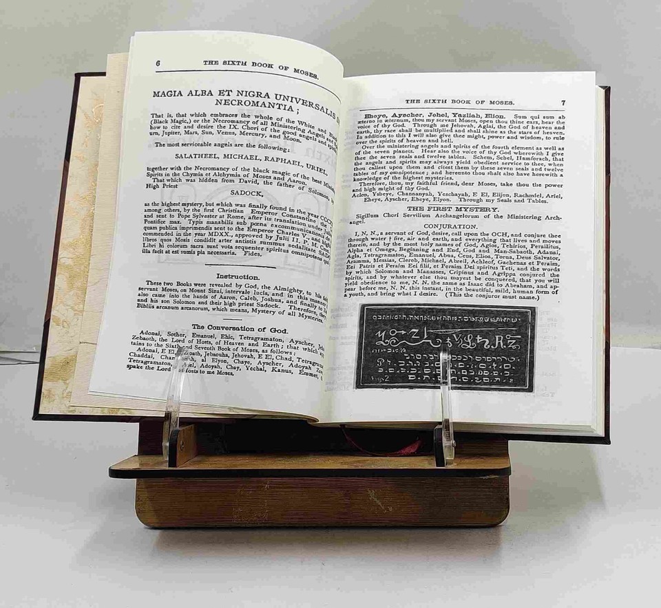 The sixth and seventh books of Moses Or, moses' magical spirit [Leather ...