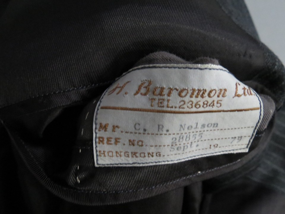 H BAROMON Tailors Savile Row tailoring Full bespoke three piece suit 42 ...