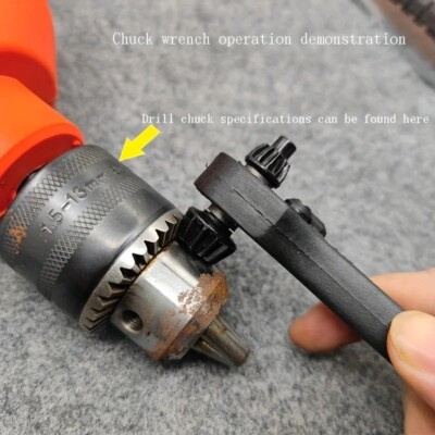 Key Chuck Drill Ratchet Spanner Wrench Tool Dual-head Hand Drill 2 in 1 ...