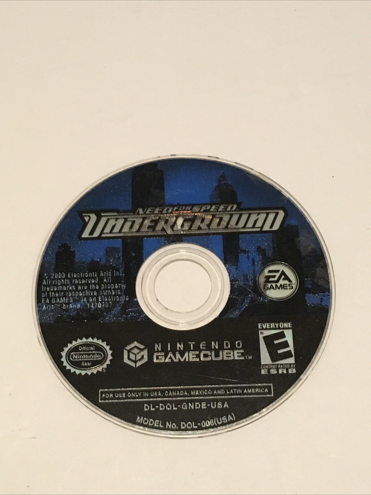 Game Cube game Need for Speed Underground by Nintendo GameCube Disc ...