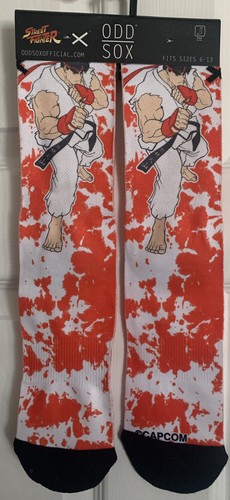 Odd Sox Nintendo Street Fighter Ryu Men’s Socks Sizes 6-13 | eBay