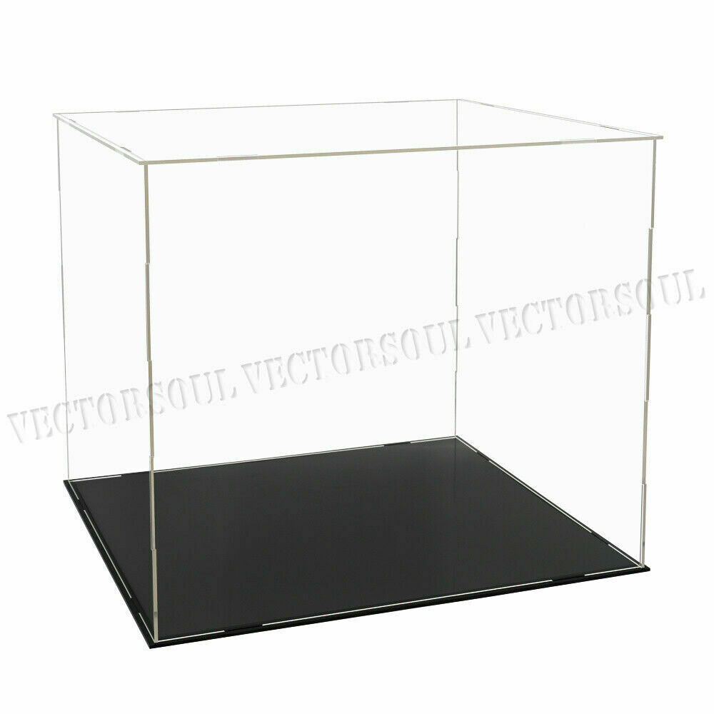 AU Acrylic Plastic Display Case 40cm Large Perspex Box Plastic Base ...
