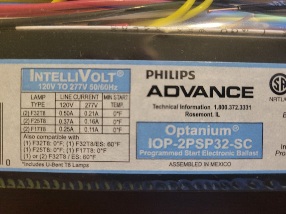 Philips Advance IOP-2PSP32-SC Optanium Programmed Start Electronic ...