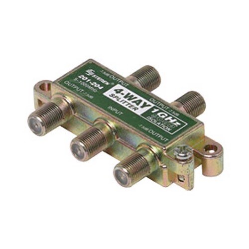 Eagle 4 Way Coax Splitter 1 GHz 5-1000 MHz All Port Power Passing ...