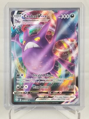 Crobat Vmax Rare Holo #45 Pokemon Card 2021 | eBay