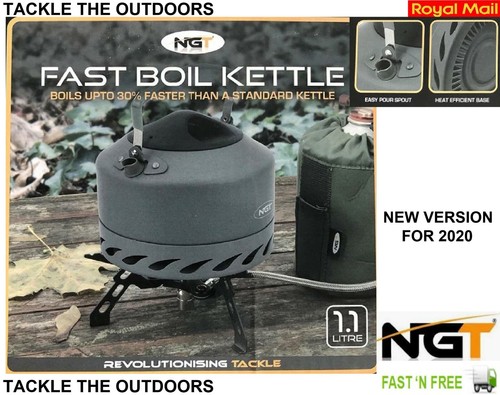 Fast Boil 1.1L Kettle For Fishing Camping Caravan With Heat Trap System ...