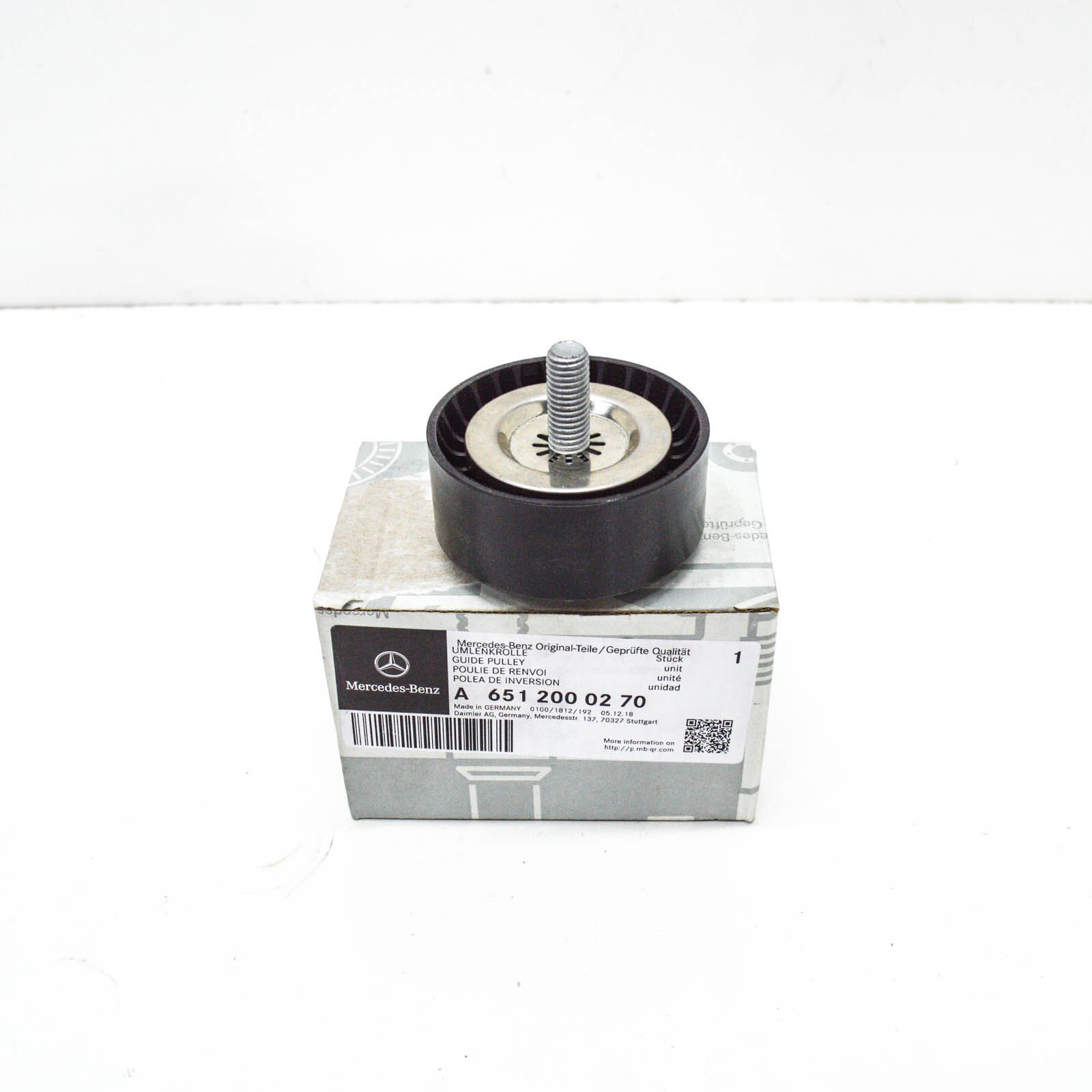 Genuine Mercedes-Benz Om651 Alternator Idler Pulley A6512000270 ...