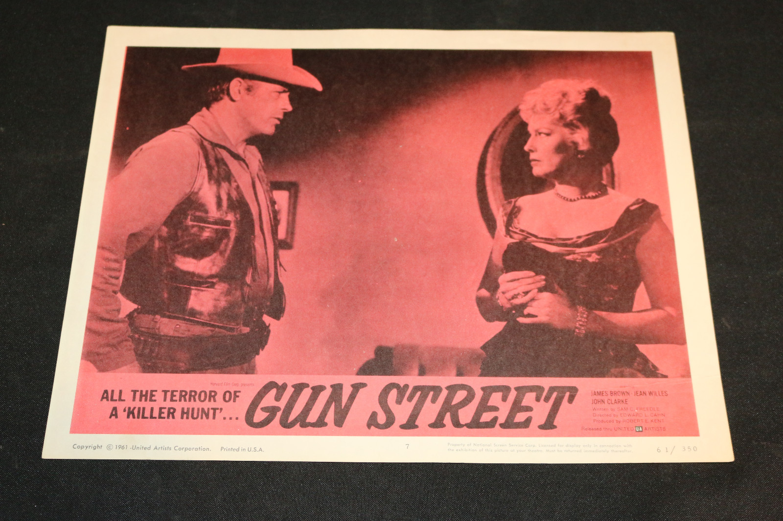 1961 Gun Street Lobby Card #7 Jean Wiles 61/350 (C-7) | eBay