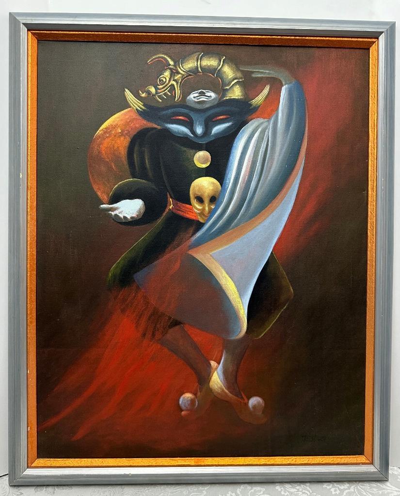 RARE FIND "Why Worship Death" Original Painting by Diann Haist signed ...