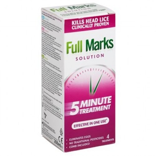 Full Marks Head Lice Solution with Comb - 4 Treatments (200 ml) | eBay Australia