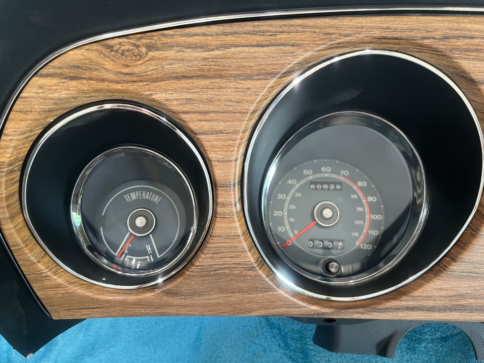 1969 Ford Mustang Shelby Teak Instrument Cluster with Tachometer Tach ...
