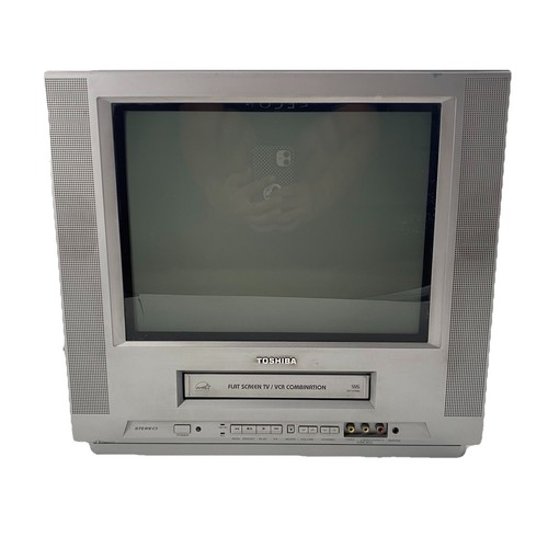 Toshiba MV14FM4 TV VCR Combo Flat Screen 14" VHS Player Recorder Tested ...