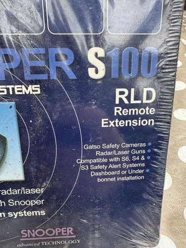 Snooper S100 RLD Remote Extension Radar for use with S4 & S4-R Neo GPS ...