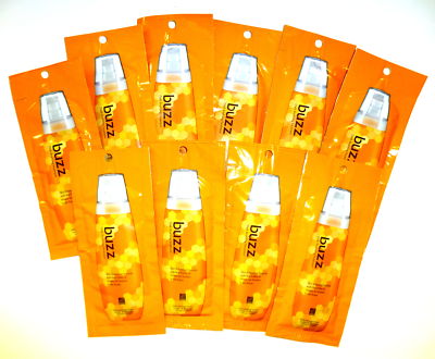 FIJI "BUZZ" DARK BRONZING LOTION - LOT OF 10 PACKETS - NEW - $60. VALUE ...