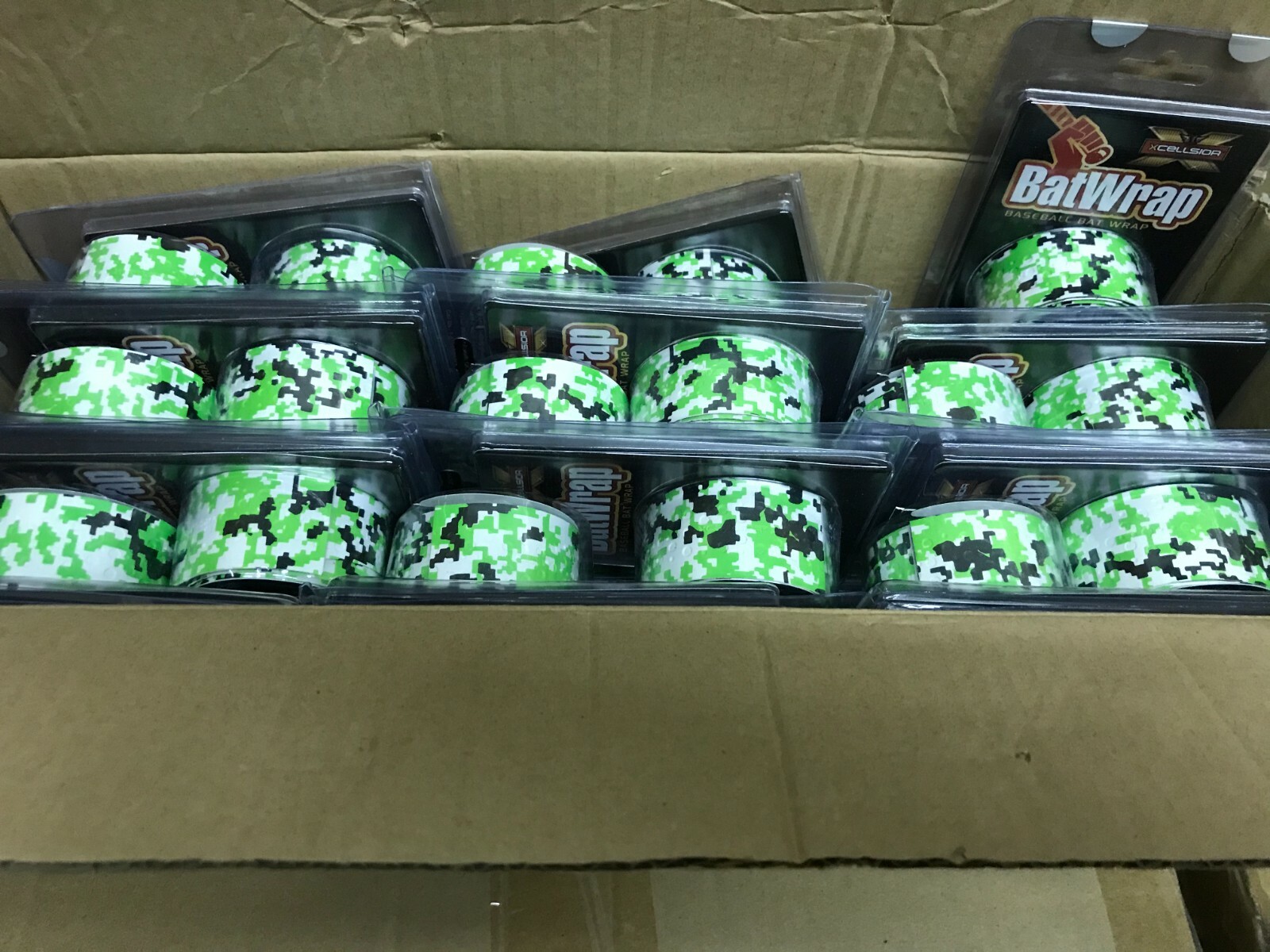 36 Piece BULK WHOLESALE BLACK GREEN WHITE CAMO BASEBALL BAT WRAP 1.1mm ...