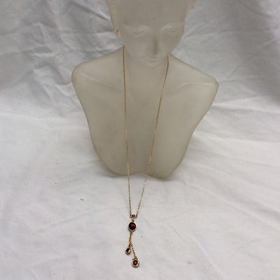 Beautiful Talma Keshet 925 Vermeil Garnet Pendant Necklace | eBay
