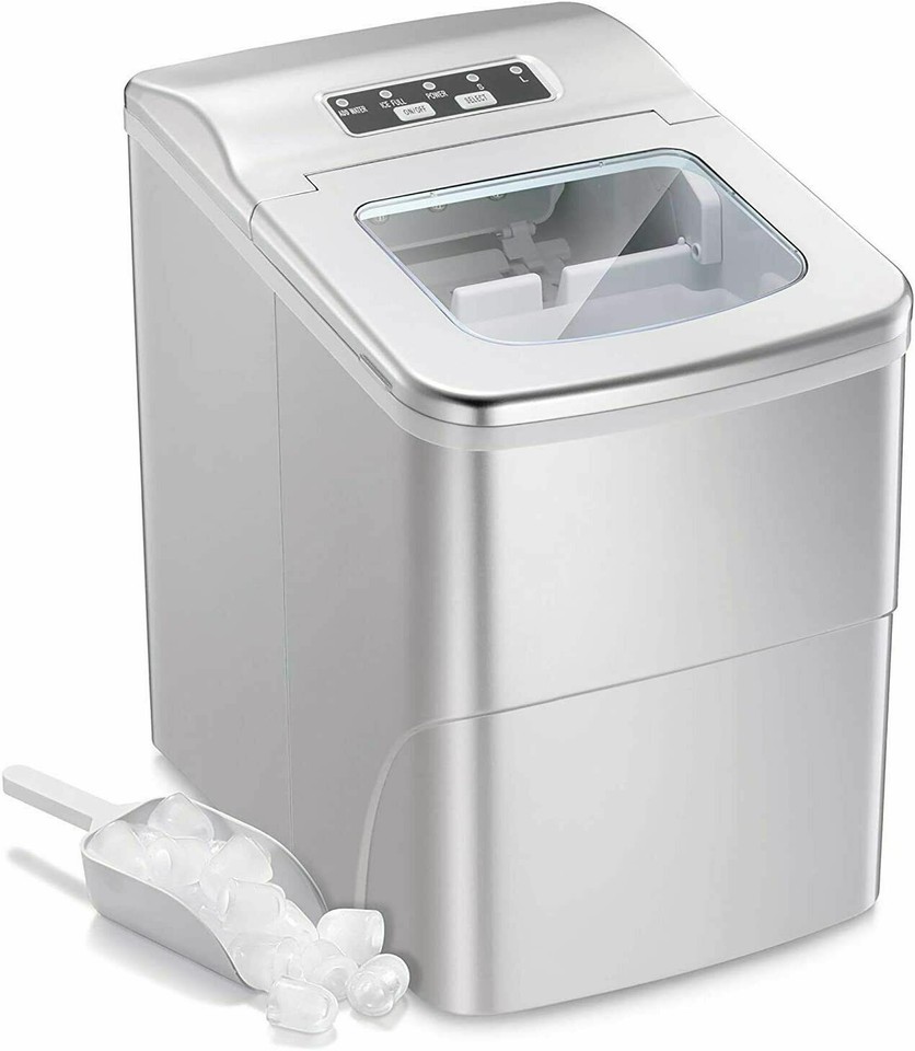 Ice Maker Countertop 26lbs/24H bullet Ice Cubes Ice Machine | eBay