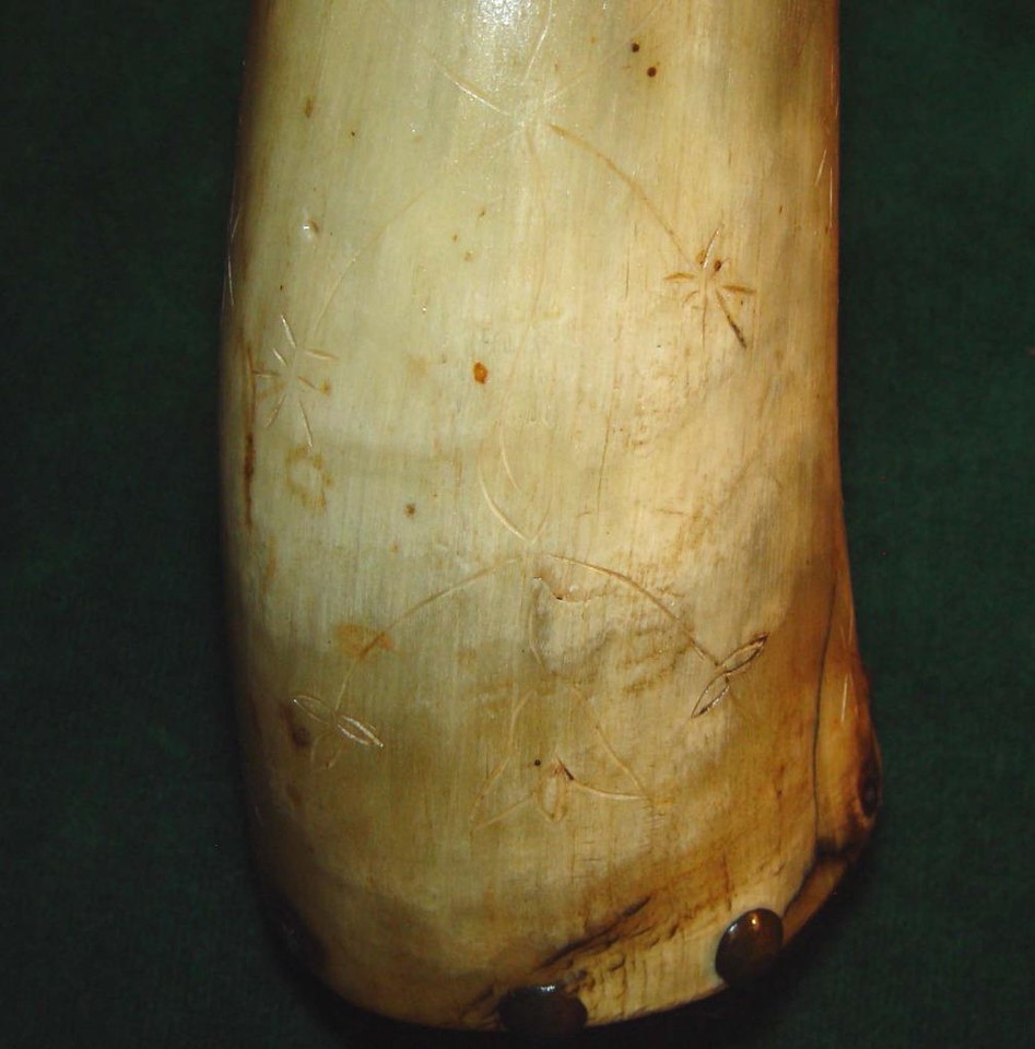 Antique Native American Plains Indian Engraved Large Powder Horn 1800s ...