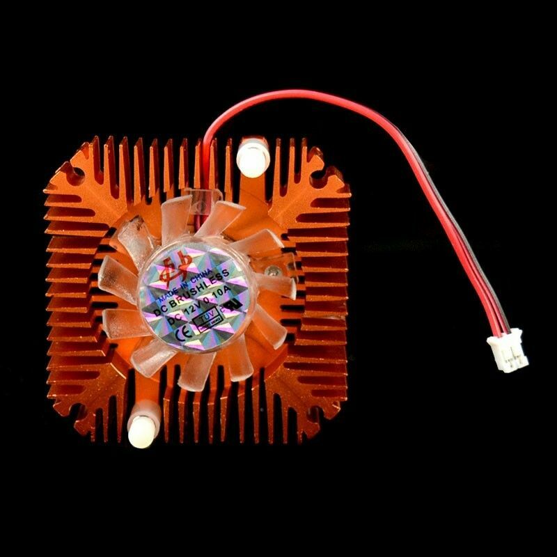 55mm Aluminum for PC Computer CPU VGA Video Card Cooling Fan Heatsink ...