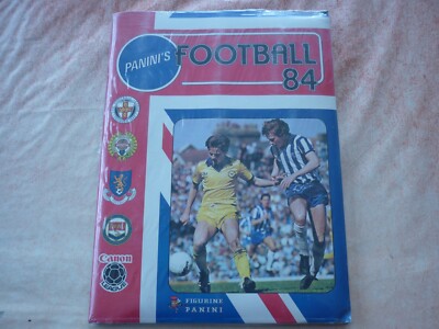 FACTORY SEALED COMPLETE FULL SET PANINI FOOTBALL 84 INC EMPTY ALBUM ...