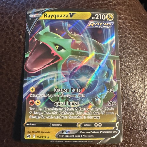 Rayquaza V 100/159 Crown Zenith Holo | eBay