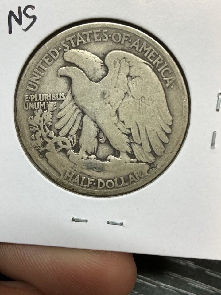 1919-D Silver Walking Liberty Half Dollar 50c Denver Mint - KK862 | eBay