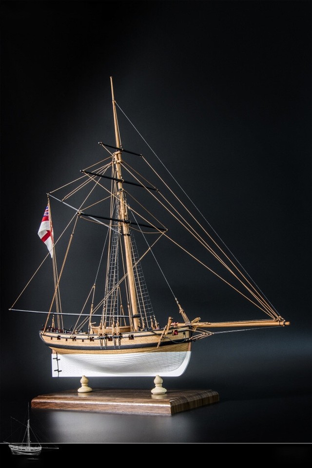 HMS Lady Nelson/ Tula 1830 Scale 1:64 530mm 20.8" Wood Ship Model Kit ...