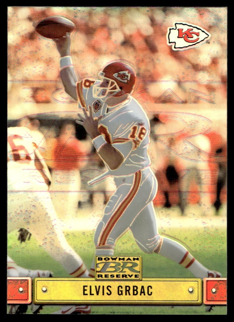 2000 Bowman Reserve Elvis Grbac Kansas City Chiefs #28 | eBay