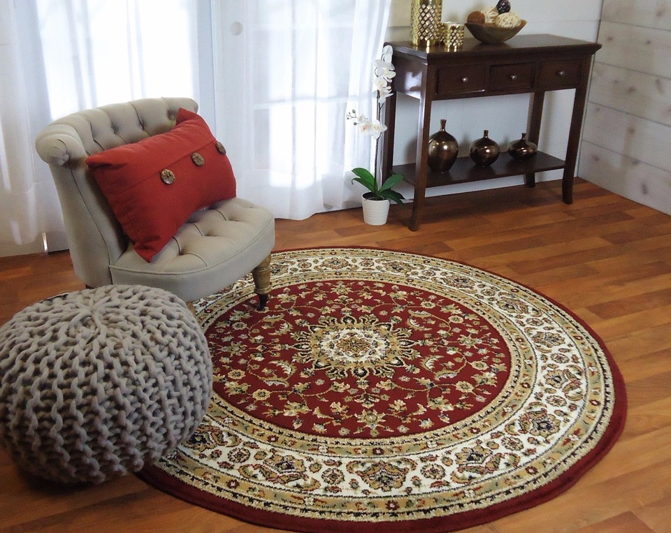 Red Traditional Oriental Medallion 8x10 Area Rug Carpet 2x3 Mat 5x7 ...