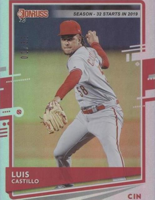 2020 Panini Donruss - Luis Castillo #136 Season Stat Line /32 for sale ...