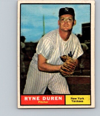 1961 TOPPS BASEBALL #356 RYNE DUREN MID GRADE NH | eBay