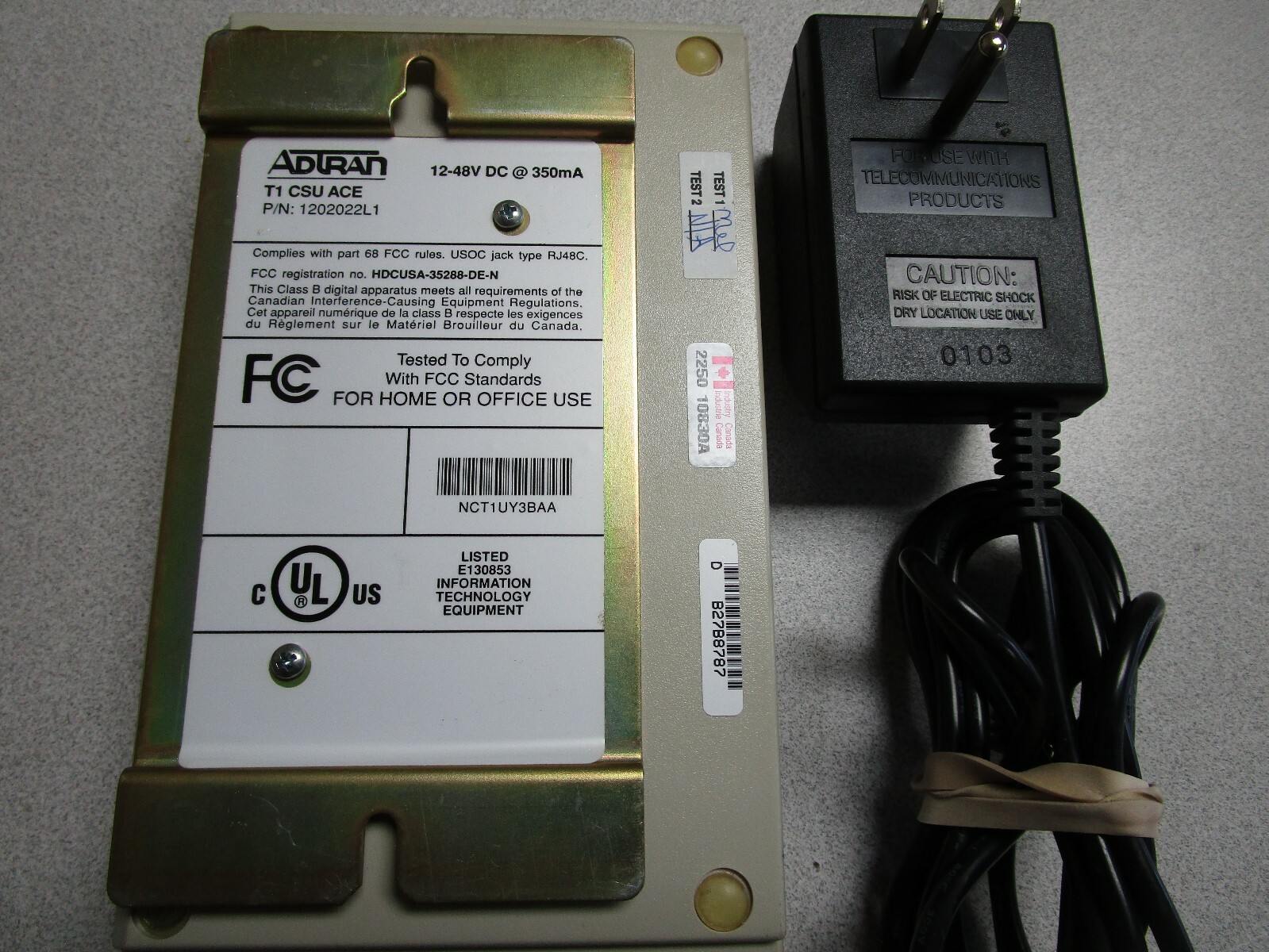 ADTRAN T1 CSU ACE, CHANNEL SERVICE UNIT P/N 1202022-L1 | eBay