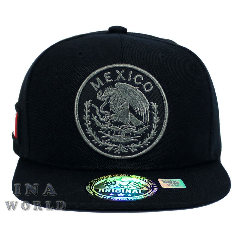 MEXICAN Hat MEXICO Federal Logo State Embroidery Snapback Flat Bill ...