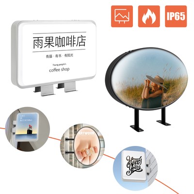 LED Double-sided Advertising Light Box Illuminated Projecting Sign ...