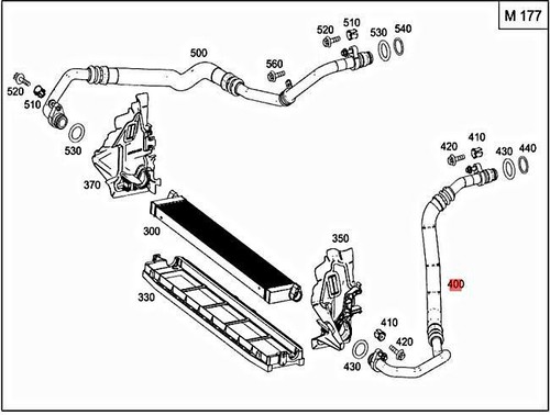 Genuine MERCEDES A205 C205 S205 W205 C-CLASS W205 Oil cooler line ...