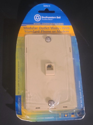 Southwestern Bell Modular Outlet With Standard Phone Or Modem Line ...