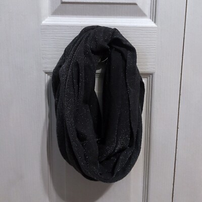 NWT American Eagle Black Metallic Infinity Scarf | eBay