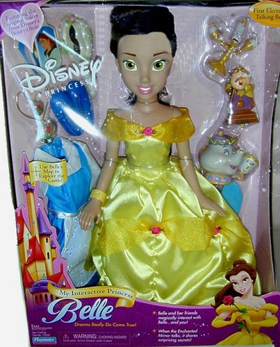 Disney Beauty & Beast Princess Belle First Interactive Talking Doll ...