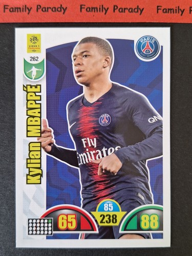 Kylian Mbappé Psg 262 Card Panini Adrenalyn XL Foot Ligue 1 France 2018 ...