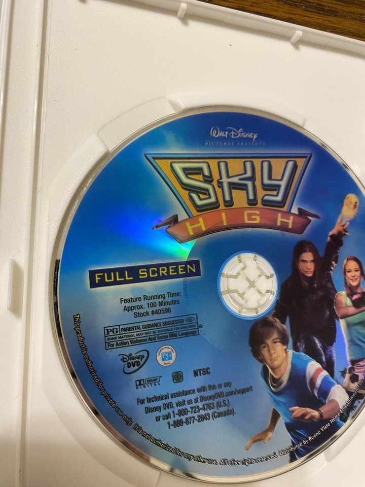 Sky High (DVD, 2005) Michael Giacchno Kurt Russell Mary Elizabeth ...