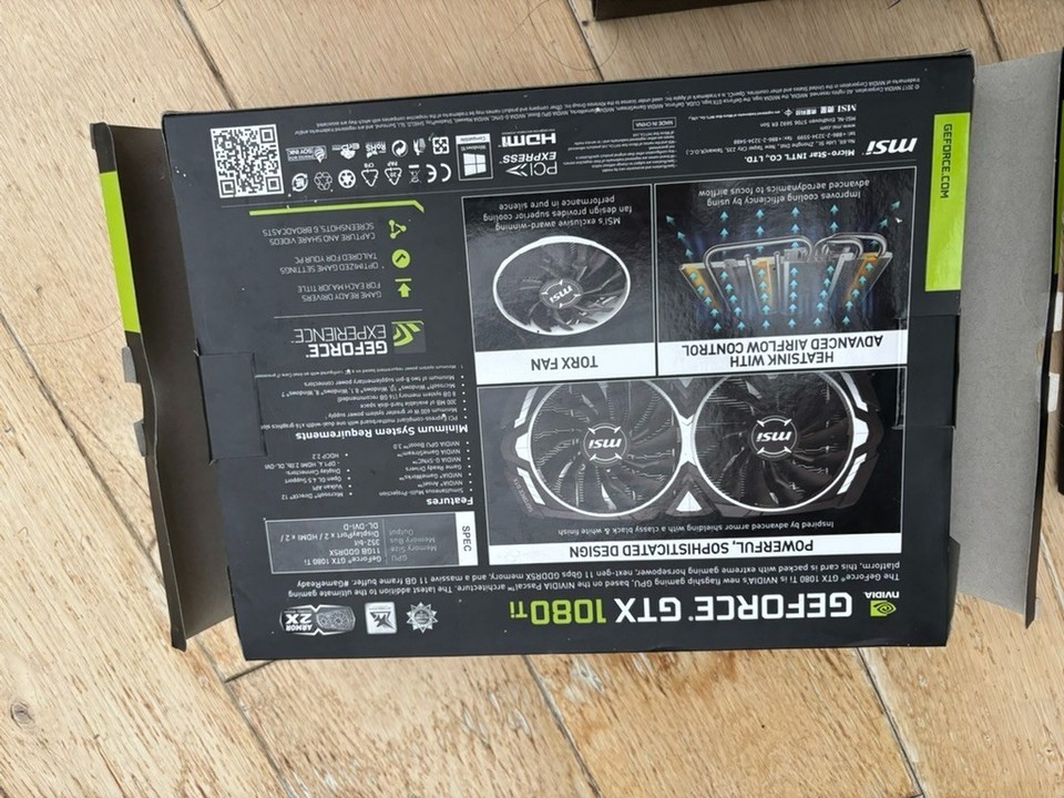 MSI NVIDIA GEFORCE GTX 1080TI GAMING GRAPHICS CARD 11GB | eBay UK