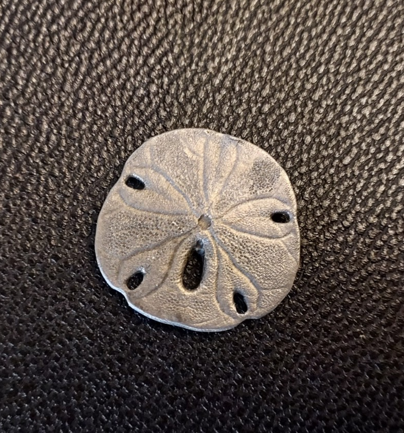 Pewter or silver Sand Dollar Pendant Vintage | eBay