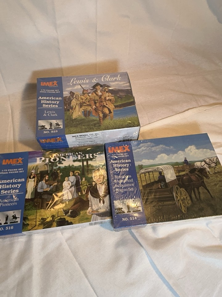 Imex Model Kit Lot Of 3 American History Series # 514, 516, 523 Sealed ...