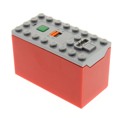 1x Lego Electric Battery Box 8x4x4 Red 9V Power Function Tested 3677 ...