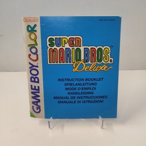 Super Mario Bros Deluxe - Nintendo Gameboy Color - Manual Only ...