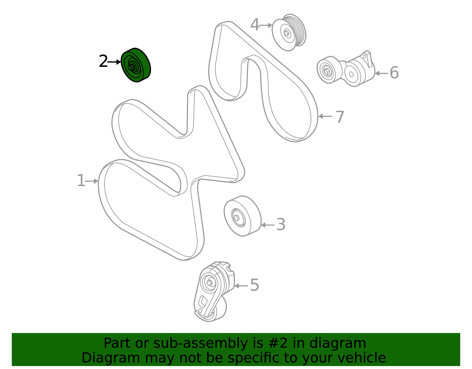 Genuine Ford Idler Pulley LC3Z-8678-C for sale online | eBay