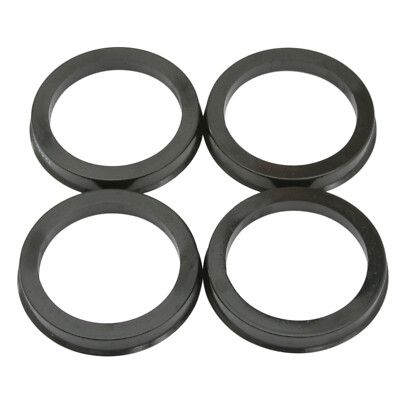 (4) Plastic Black Hub Centric Rings Hubrings - 106.1mm to 108mm (106 ...