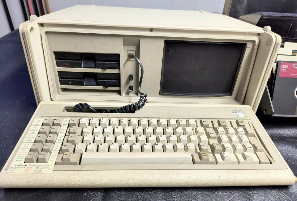 EX+ Firestone IBM Portable Personal Computer PC 5155, RARE with MANUALS ...