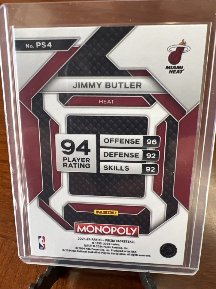 2023-24 Panini Prizm Monopoly - Jimmy Butler Player Skills PS4 - Heat 🏀 ...